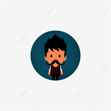 Round Picture Vector Hd Png Images Cartoon Round Avatar Picture Vector Art Illustration