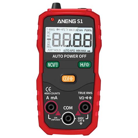 Aneng S1 Digital Multimeter True Rms Auto Range Lc Grandado