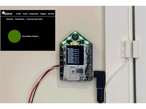 overview funhouse door alert with email notification adafruit