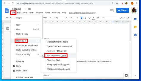 How To Save Google Doc As PDF From A PC Or From The Android App