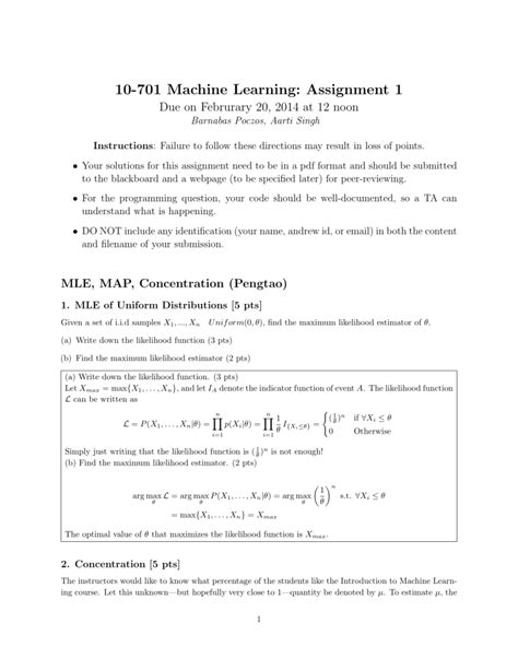 Machine Learning Assignment 1 MLE MAP Regression