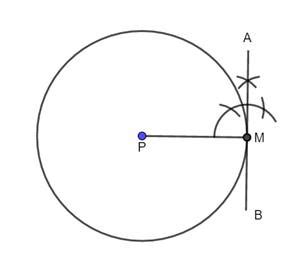 Draw A Circle Of Radius Cm Draw A Tangent To The Circle At Any Point On It