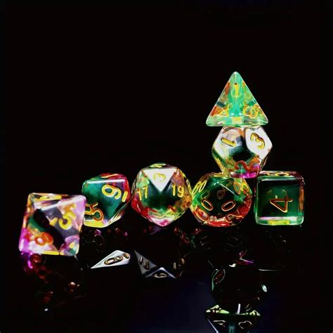 Metal Mini Archaized Polyhedral Table Game Dice Perfect Role Temu