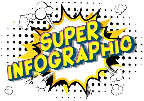 Super Infographic Comic Book Style Phrase Stock Vector Illustration
