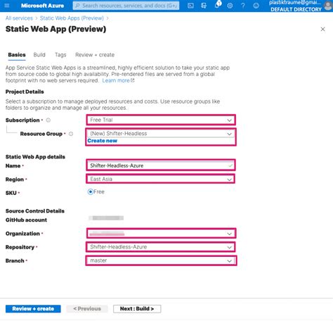 using shifter headless with gatsby and microsoft azure shifter