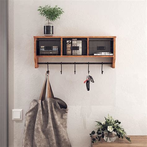 Wall Shelf With Hooks Versatile Storage Solution For Every Space