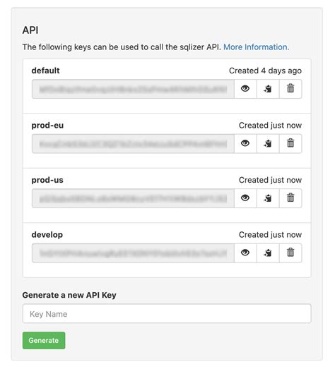 Multiple Api Keys In Your Sqlizer Developer Account The Official