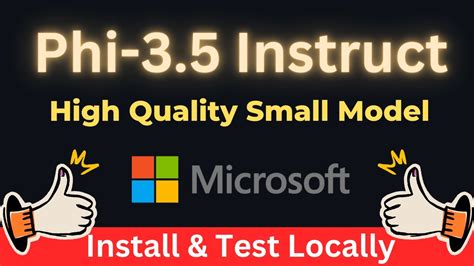 Phi 35 Mini Instruct Released Installed And Tested Locally Youtube