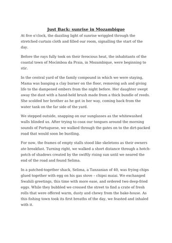 Edexcel Gcse English Language Paper 2 Transactional Writing Travel Writing Lesson Teaching