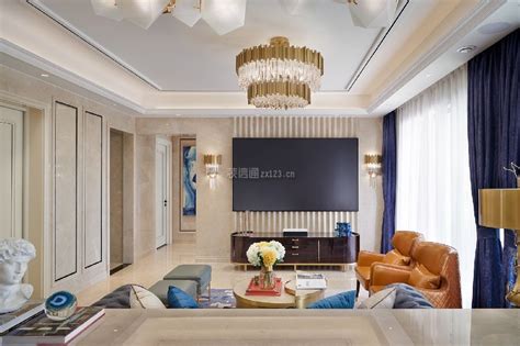 北京天润福熙大道现代风格145平米设计方案 现代客厅设计装信通网