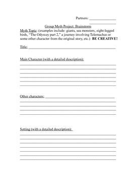 Writing A Myth Cooperative Group Project By Jessica S Resources