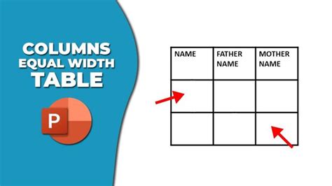 How To Make Columns Equal Width In Powerpoint Table Shapon Shekh