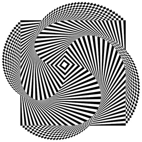 Premium Vector Optical Illusion Of Torsion And Rotation Movement Dynamic Effect Abstract