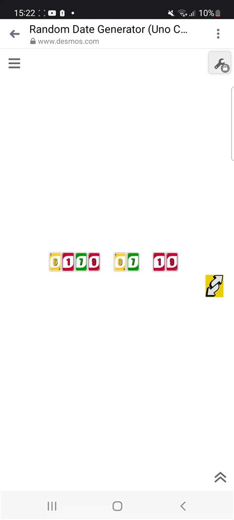 random date generator with uno cards r desmos