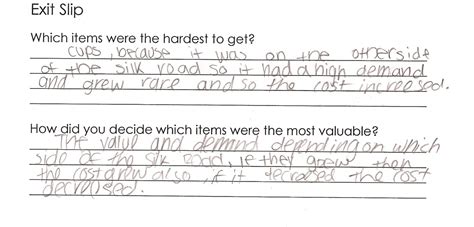 Exit Slips Mr Milillo S Digital Classroom