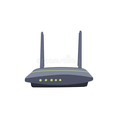 Modem Router Cartoon Vector Illustration Stock Illustration Illustration Of Broadband Wifi