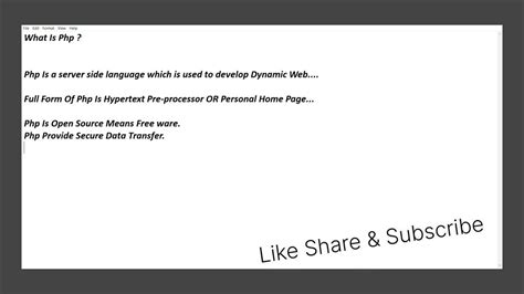Php Tutorial 1 Learn Learning Youtube Php Youtube