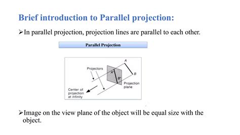 Parallel And Perspective Projection In 3 D Cg Pptx