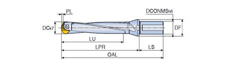 TaeguTec India Holemaking Drilling Inserted Solid Drill Heads LCD XD Weldon Shank