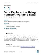 Data Exploration Using Publicly Available U S Census Data Course Hero