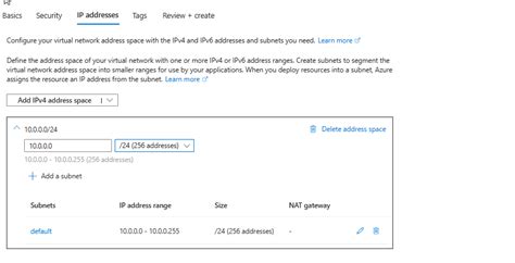 network programming how the ip addresses of a subnet distributed between azure functions
