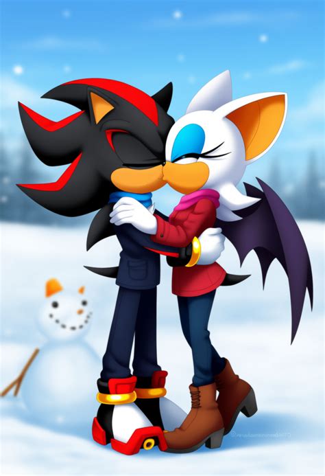 Comm Shadow N Rogue Holiday Romance For Sonic Cap By Siren Module On Deviantart