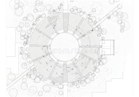 Stadium Blueprint Design Stock Illustrations 332 Stadium Blueprint