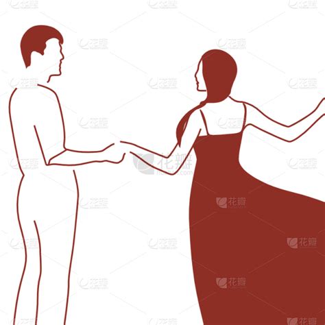 情人节简笔画 牵手