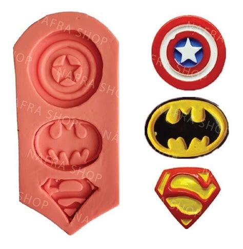 Molde De Silicone Super Heróis Palácio dos Moldes Palácio Dos