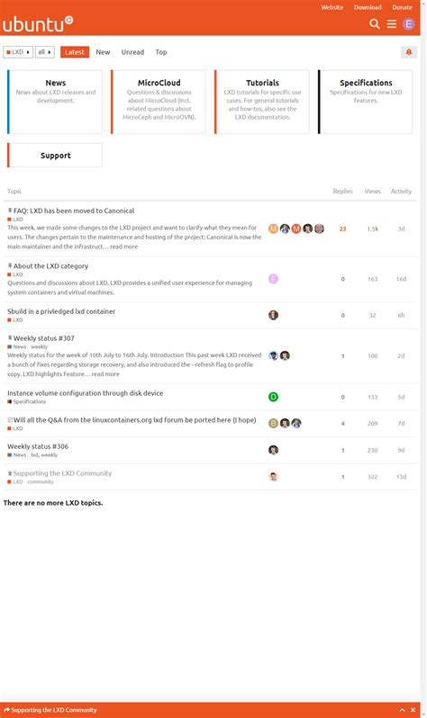 Supporting The Lxd Community Lxd Ubuntu Community Hub
