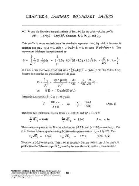 Solution Manual Of Viscous Flow Fluid White Chapter 4 Pdf Pdf