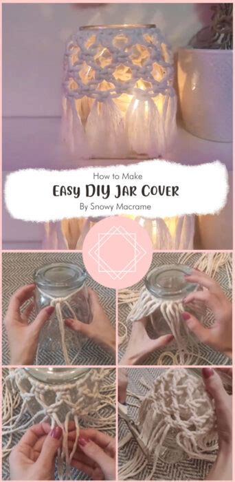 6 DIY Macrame Jar Cover Free Tutorial Ideas Carolinamontoni Com