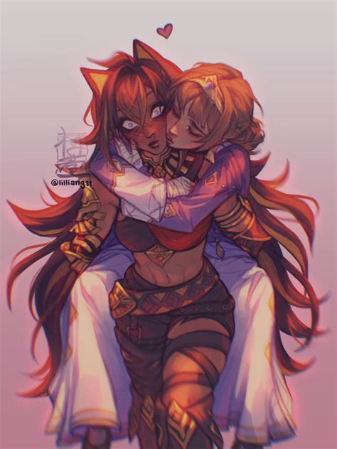 Dehya And Dunyarzad Genshin Impact Drawn By Lilliangst Danbooru