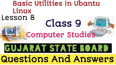 Class9 Computer Studies Le 8 Basic Utilities In Ubantu Linux Textbook