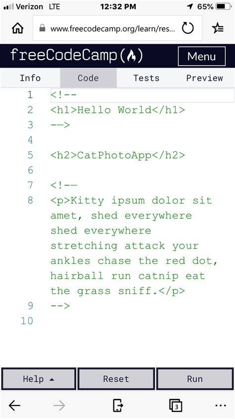Error On Tutorial Run Freecodecamp Support The Freecodecamp Forum