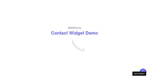 Contact Form Popup Widget Codesandbox