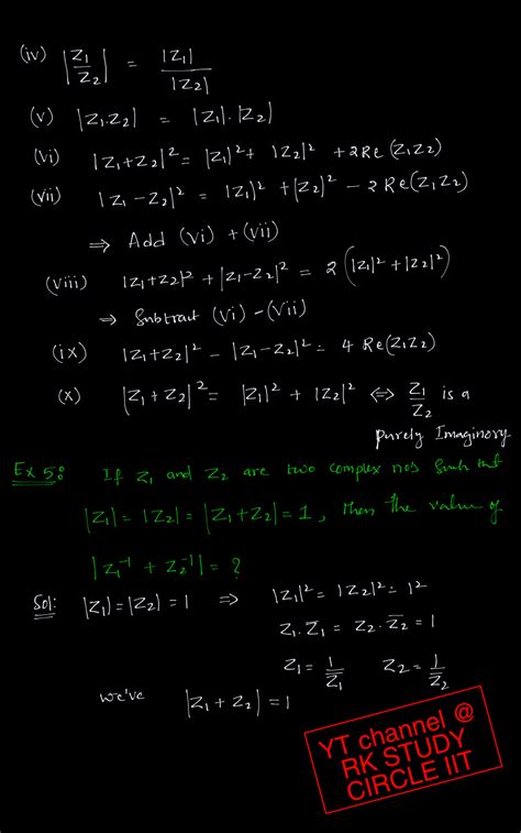 Notes On Complex Numbers Notes Learnpick India