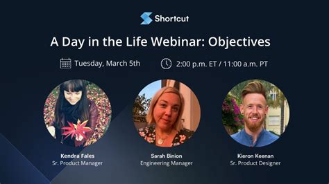 Shortcut On Linkedin Dont Miss Out On Tomorrows Day In The Life Objectives Webinar At 2pm…
