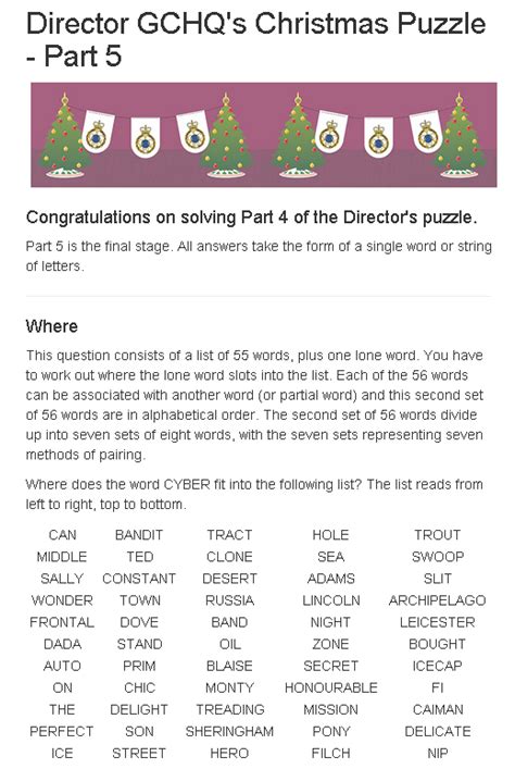 Gchq Quiz Solution The Full Answers But Can You Understand Them