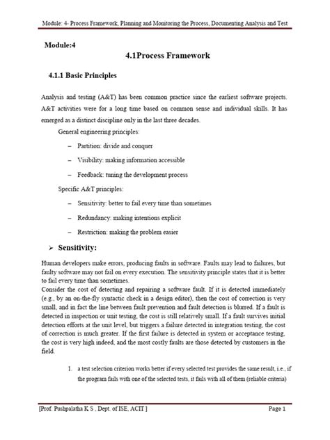 module4 process framework planning and monitoring amd doc analysis lecture notes pdf