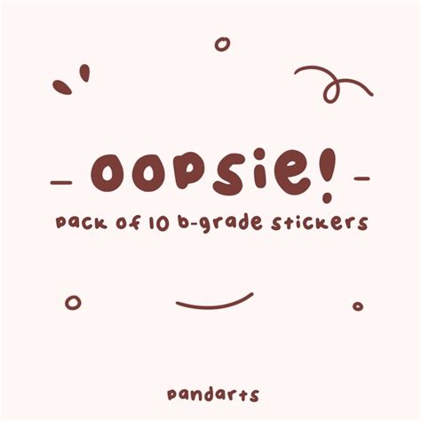 MEGA Oopsie Pack B Grade Sticker Sheets Shopee Philippines