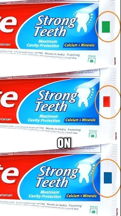 Don T Buy These Color Code Toothpaste Shorts Viral Toothpaste
