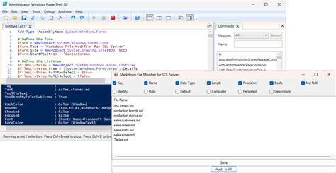 Remove Specific Table Column Properties From Markdown Documentation