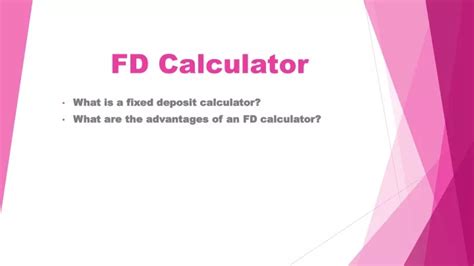 PPT FD Calculator Motilal Oswal PowerPoint Presentation Free Download ID 11935593