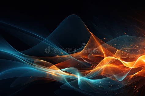 Technology Abstract Background Digital Line Dot And Colorful Bokeh Graphic Design Generative
