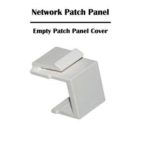 50 Pieces Empty Patch Panel Cover Blank Patch Pane Vicedeal
