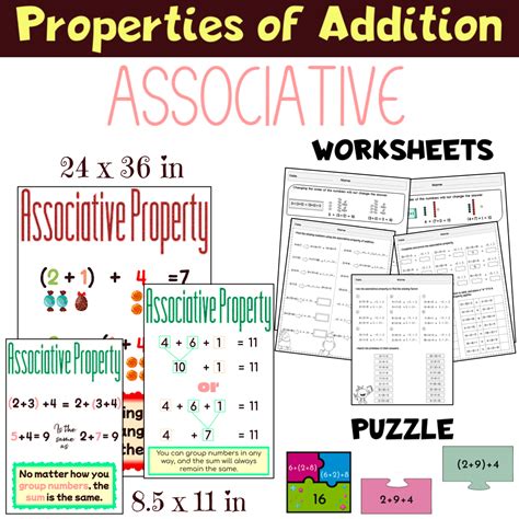 Associative Property Of Addition Worksheets 2nd Grade