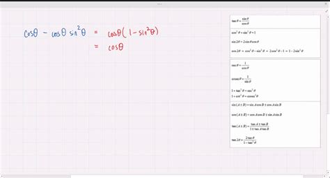 SOLVED Express cos θ in terms of powers of cosθ