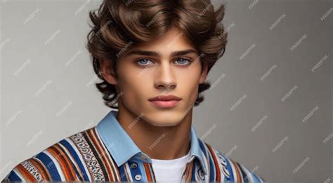 Premium Photo Portrait Of A Pretty Man Portrait Of A Fashion Boy