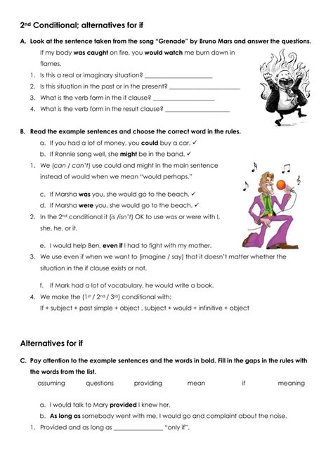 Second Conditio Free Interactive Worksheets 300190